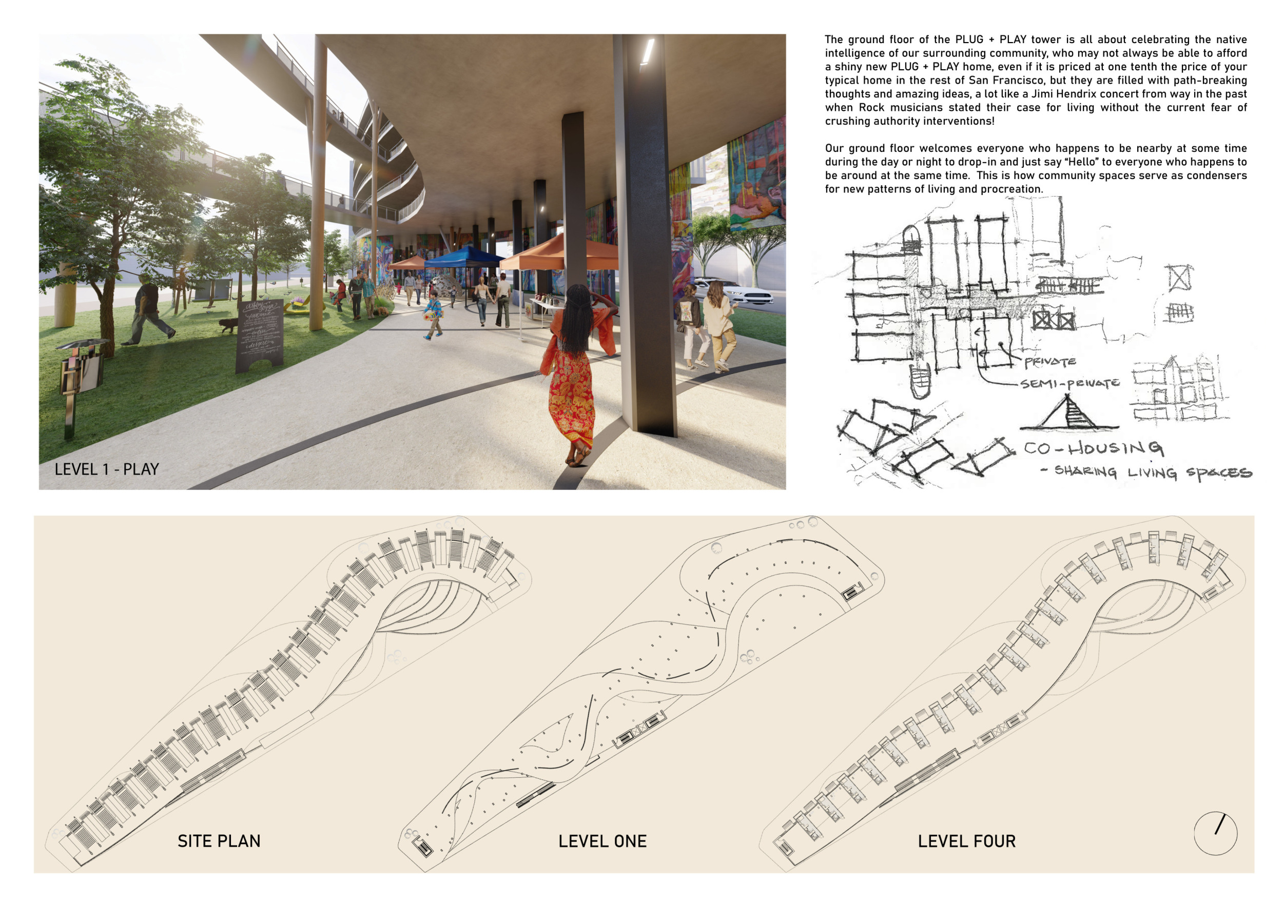Architecture project // Modular Steel Framework Supporting Vibrant ...