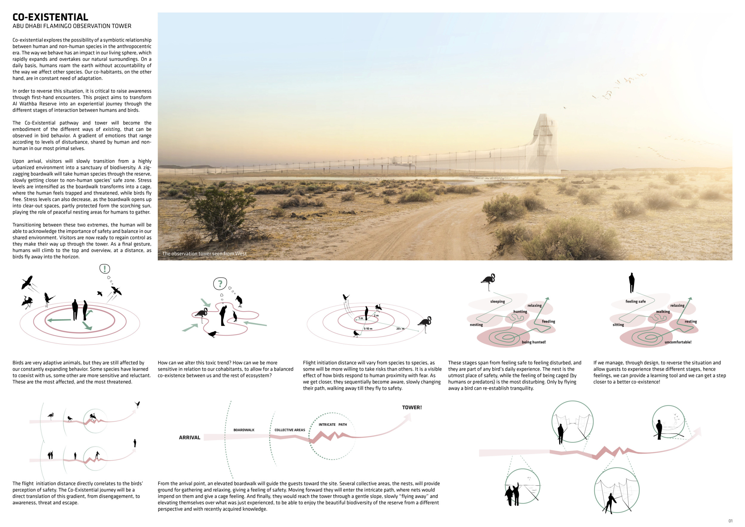 Architecture Project Hexagonal Observation Tower Crafted From Steel And Sustainable Materials