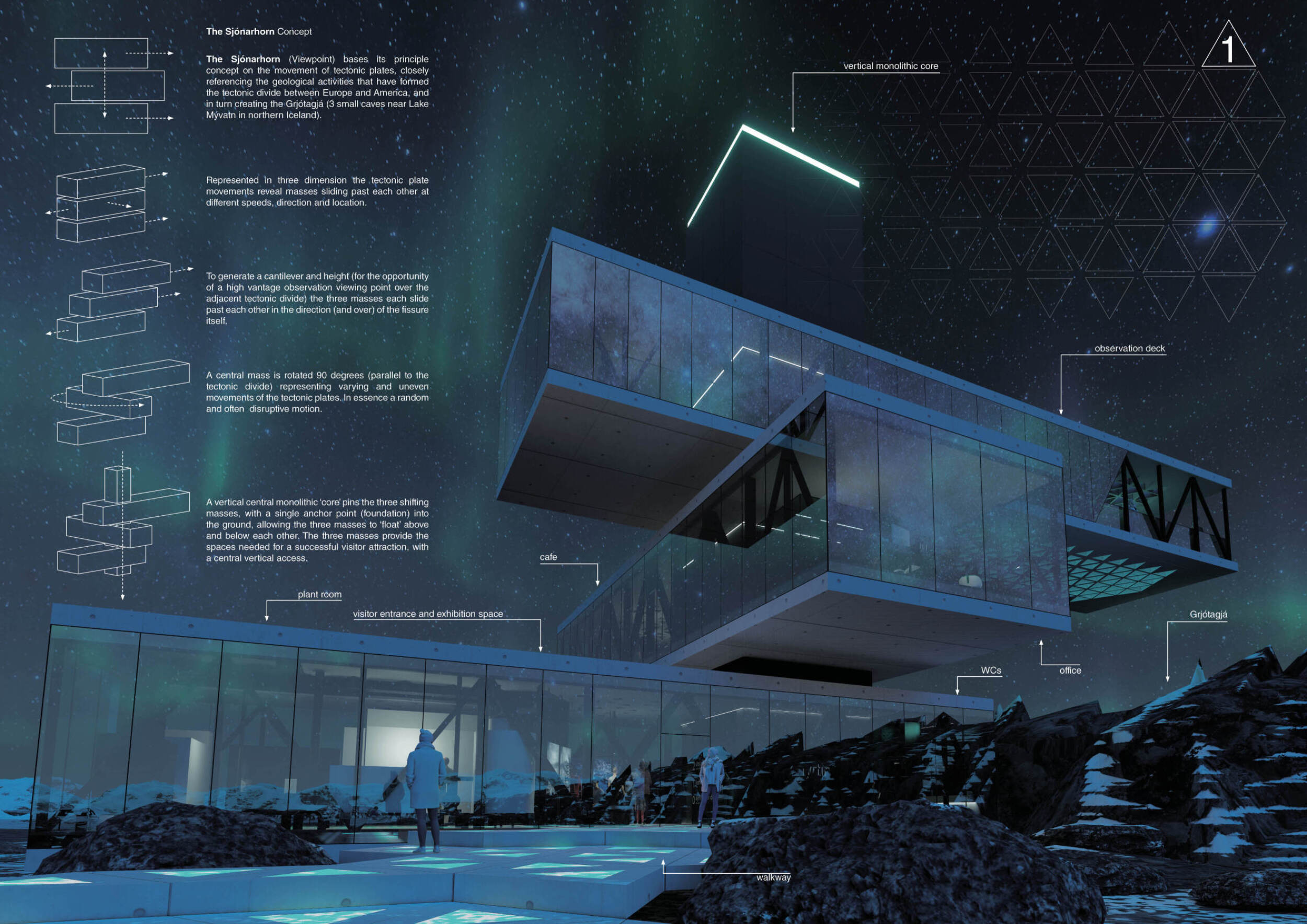 Architecture Project Tectonic Inspiration With Dark Concrete And