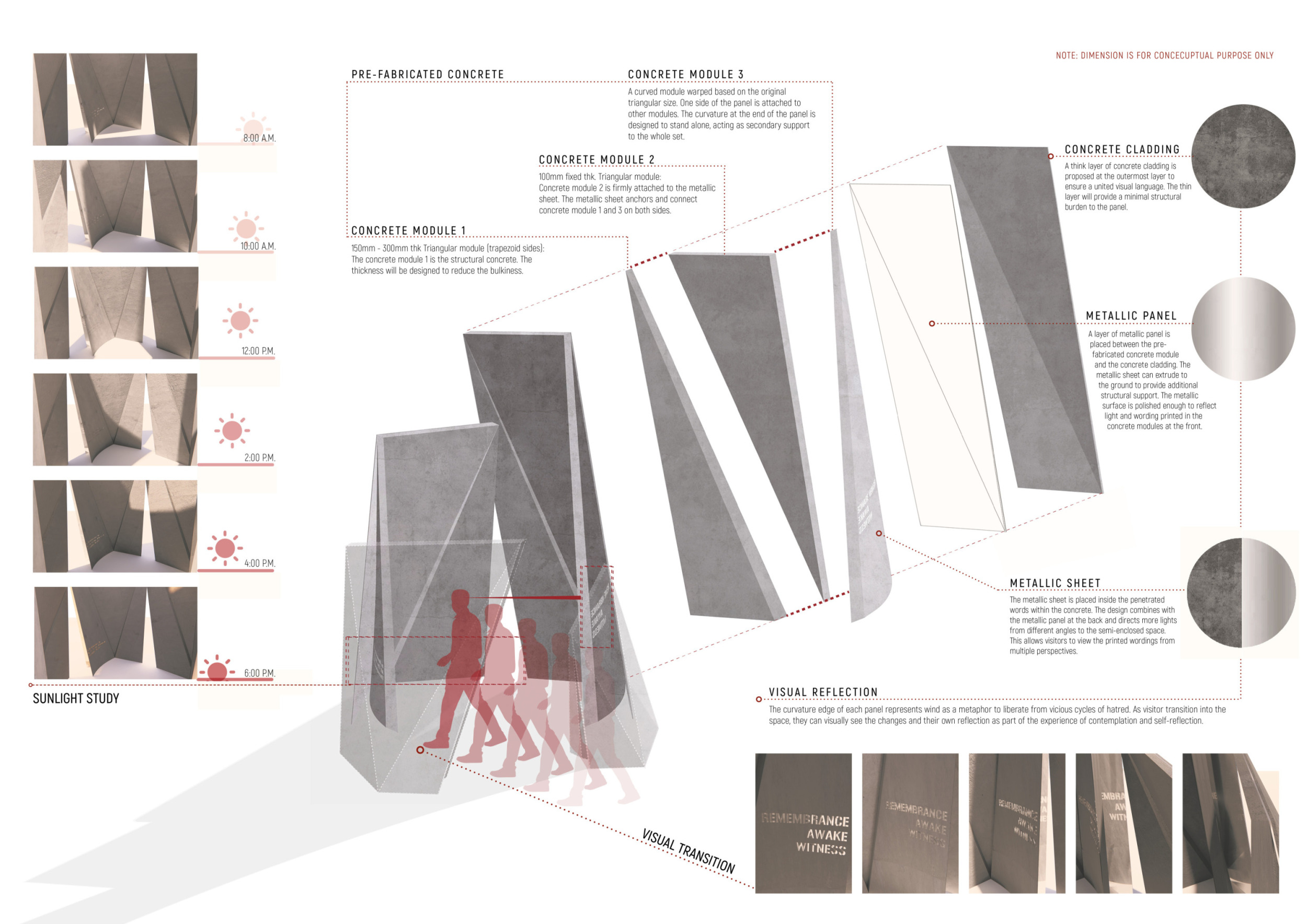 Architecture project // Fragmented Forms of Concrete and Metal Panels ...
