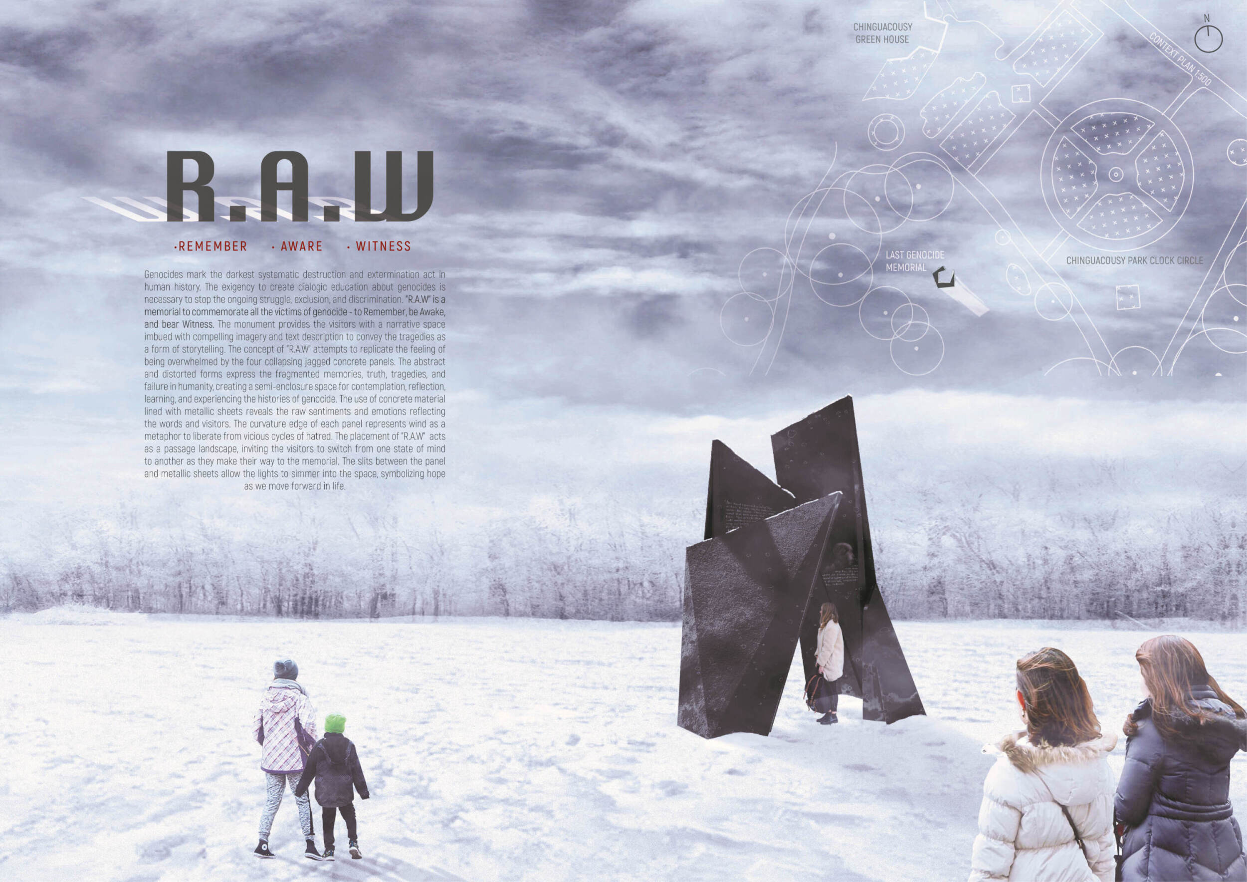 Architecture project // Fragmented Forms of Concrete and Metal Panels ...